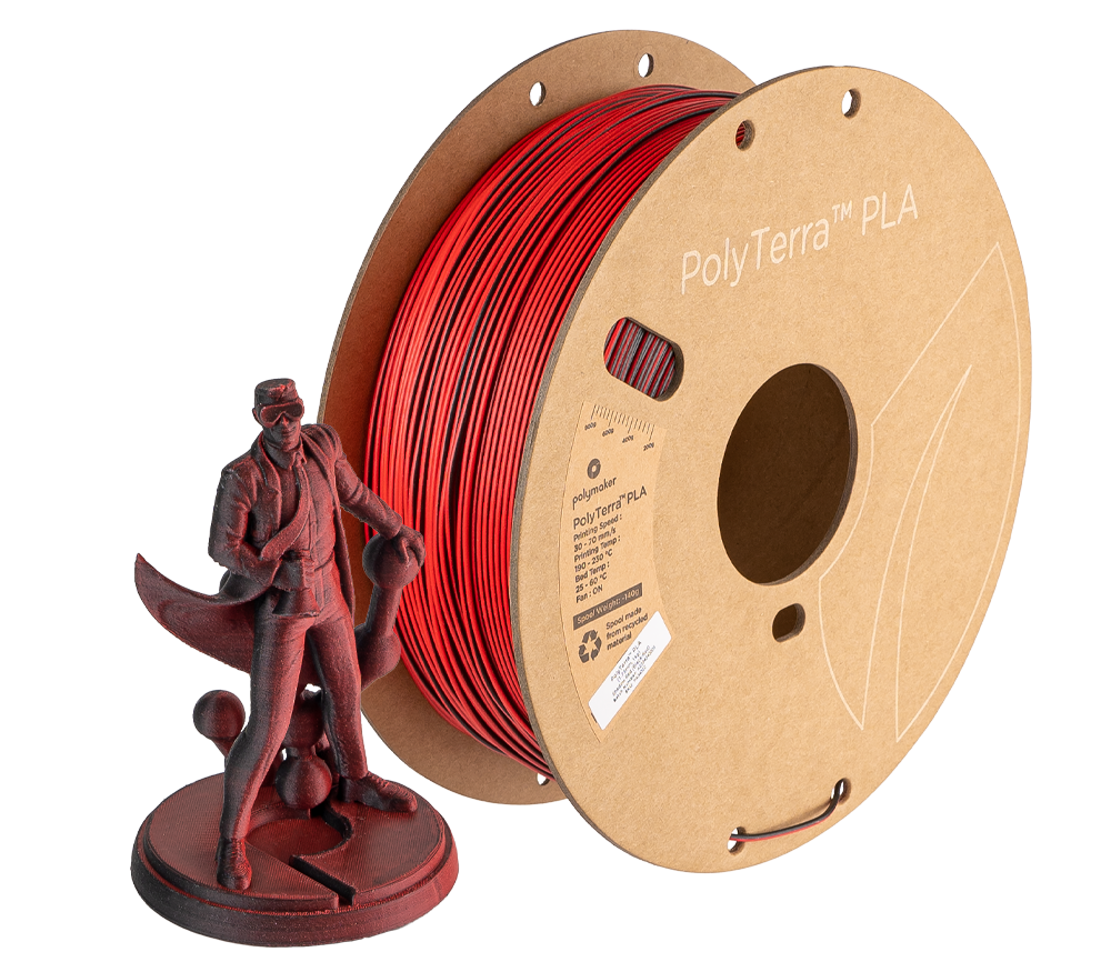 Polymaker PolyTerra Dual Matte PLA Filament 1kg 1.75mm – Phaser FPV
